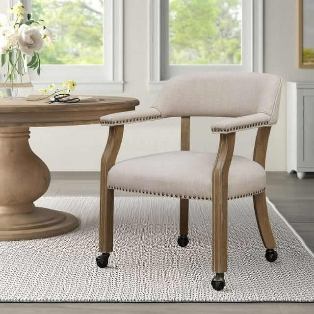 Living Morrison Caster Game Chair, Leisure Task Chair with Upholstered ...