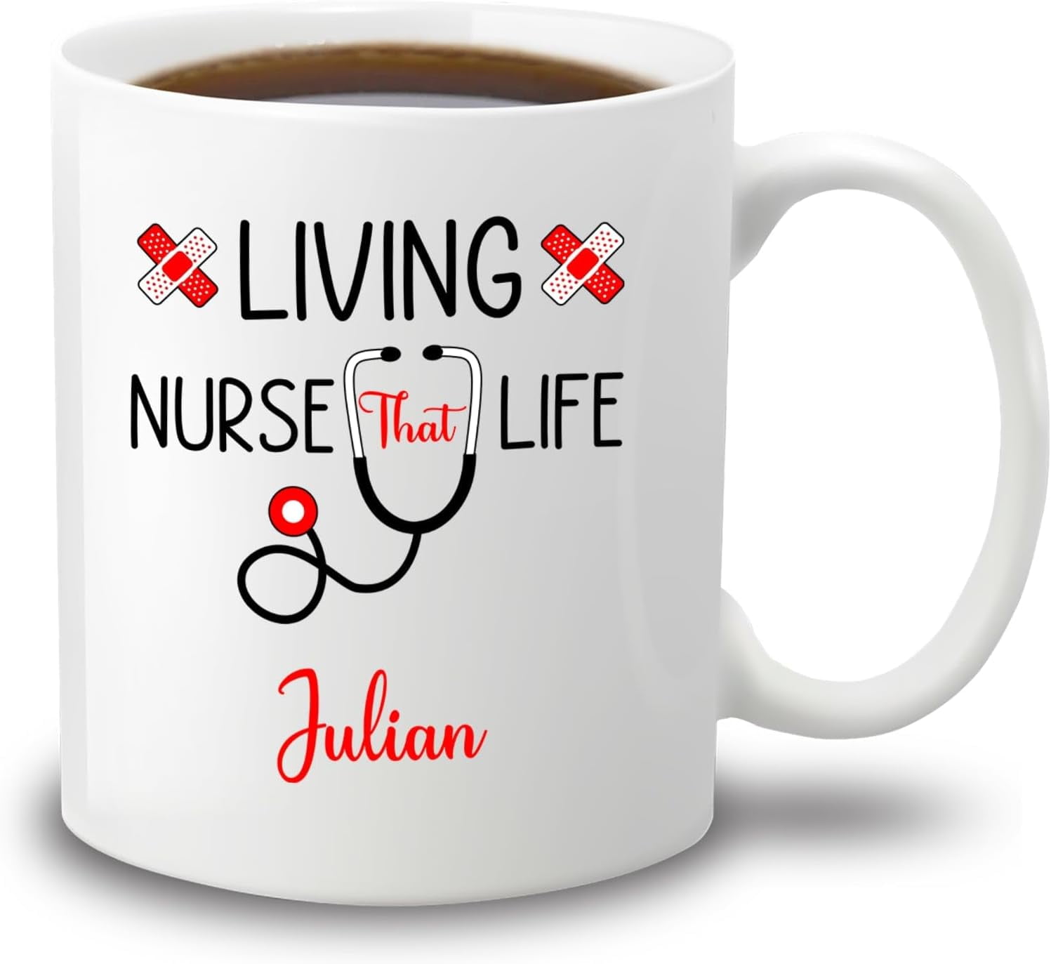 Living Nurse That Life Mug, Medical Assistant Coffee Mug, Personalized ...