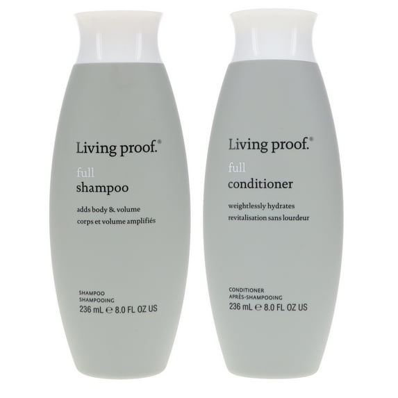 Living Proof Full Shampoo and Conditioner Combo Set, 8 oz Each, Sulfate ...