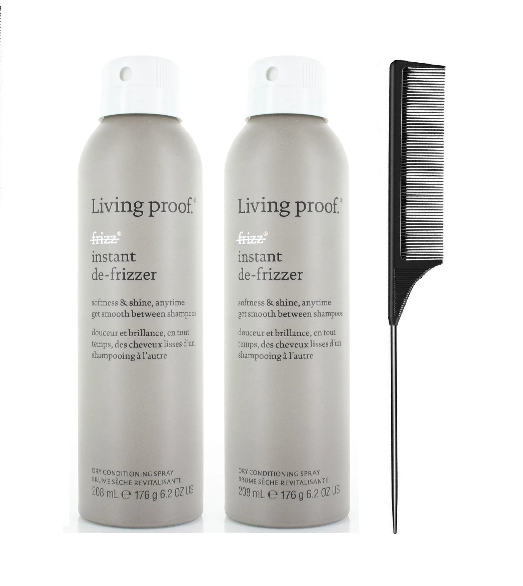 Living Proof No Frizz Instant De-Frizzer 6.2 Oz - 2 Pack (with Free ...