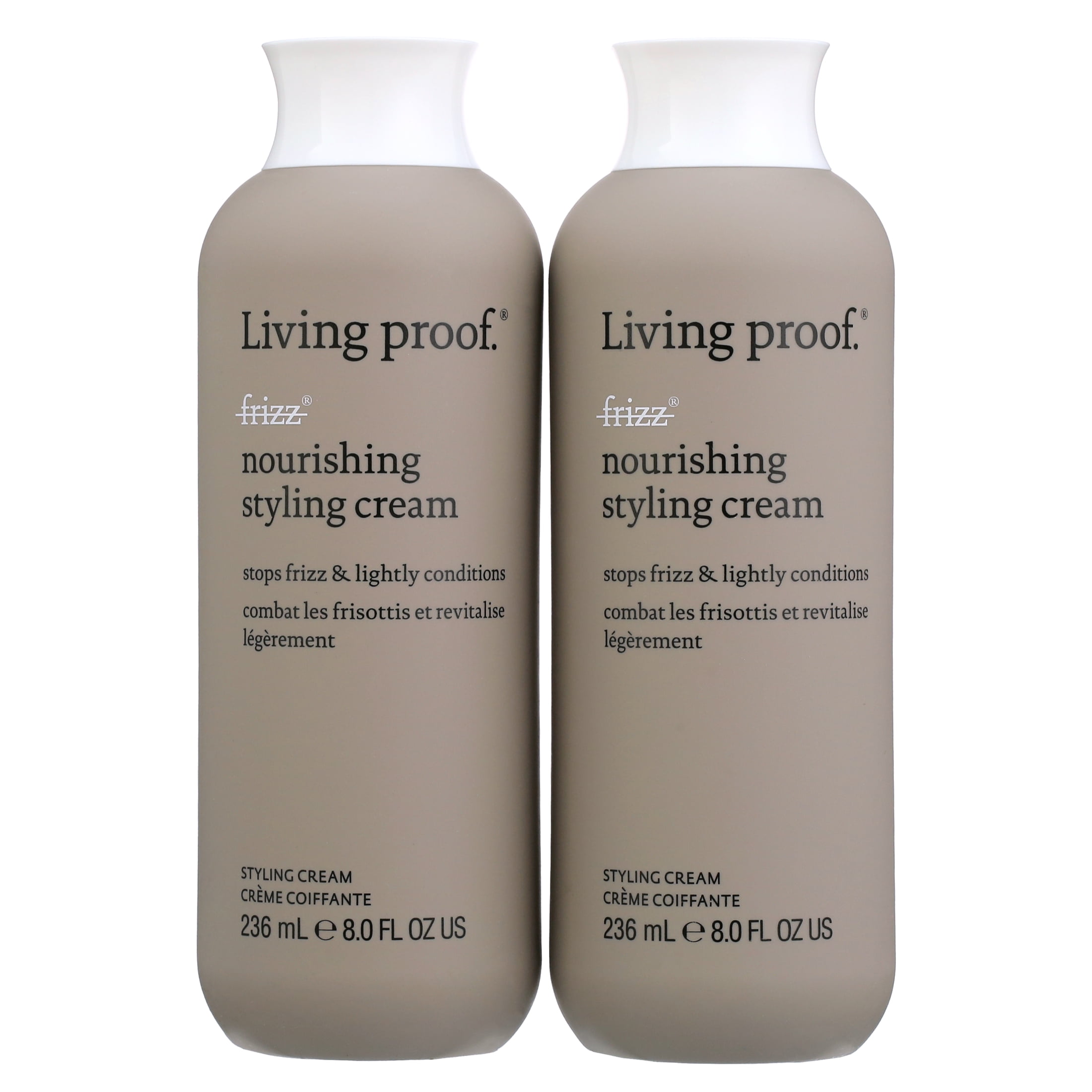 Living Proof Hair No Frizz Nourishing Styling Cream, 8 oz (Pack of 2 ...