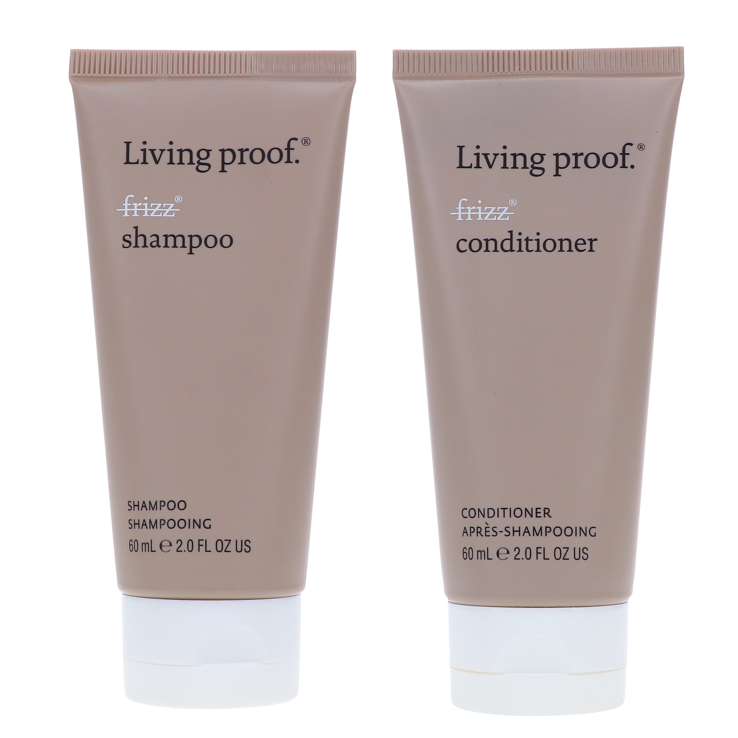 Living Proof No Frizz Shampoo 2 oz & Conditioner 2 oz Combo Pack ...