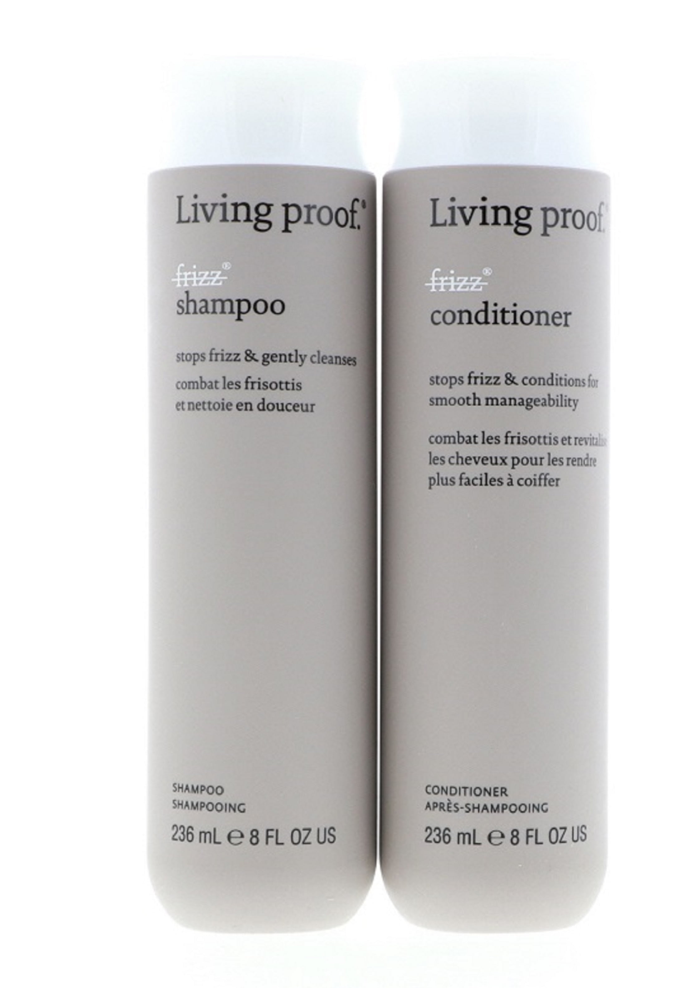 Living Proof No Frizz Shampoo 8 oz , No Frizz Conditioner 8 oz Set Pack ...