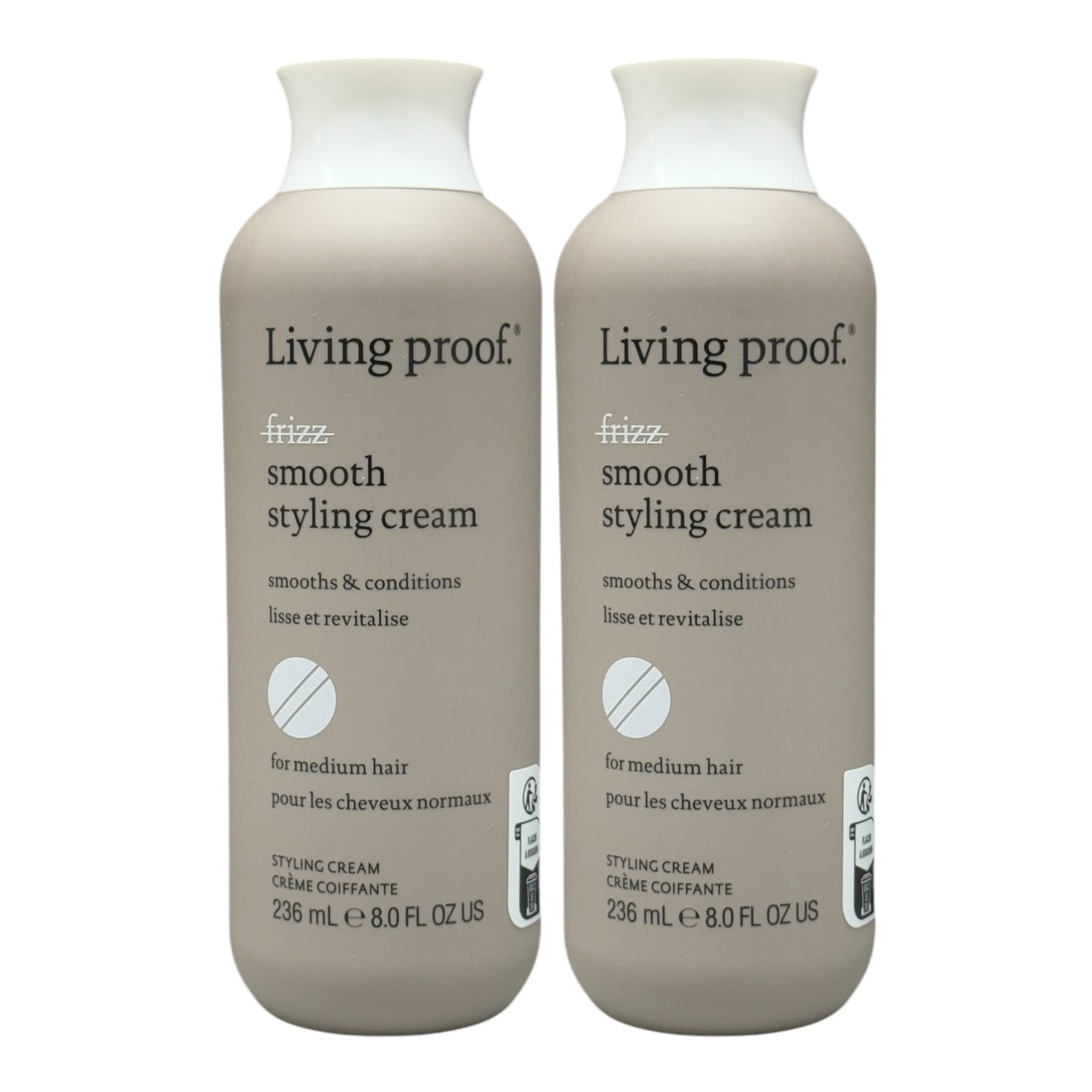 Living Proof No Frizz Smooth Styling Cream 8 Oz (Pack of 2) - Walmart.com
