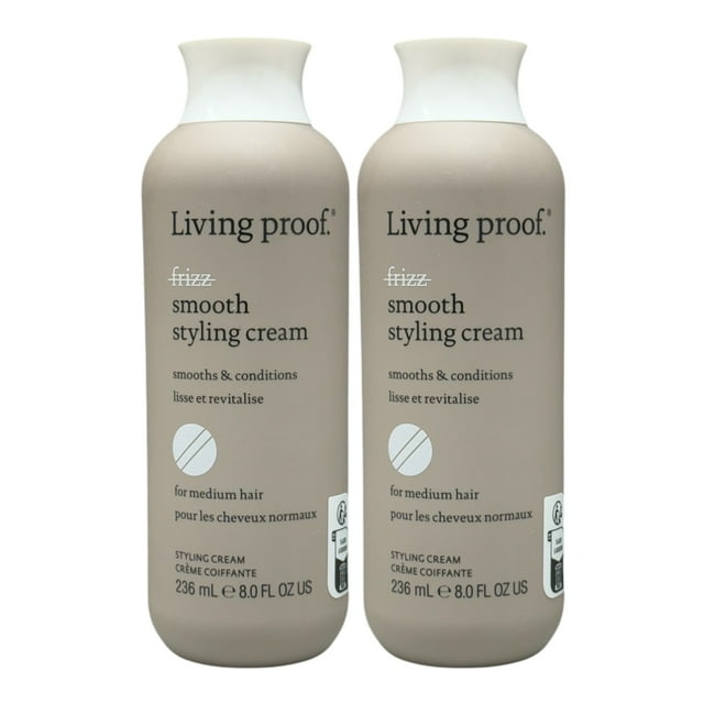 Living Proof No Frizz Smooth Styling Cream 8 Oz (Pack of 2) - Walmart.com