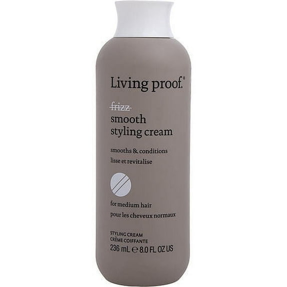 Living Proof No Frizz Smooth Styling Cream, 236ml, Lightweight Frizz ...