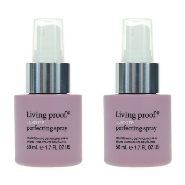 Living Proof Restore Perfecting Hairspray Travel Size 1.7 Oz. Two Pack ...