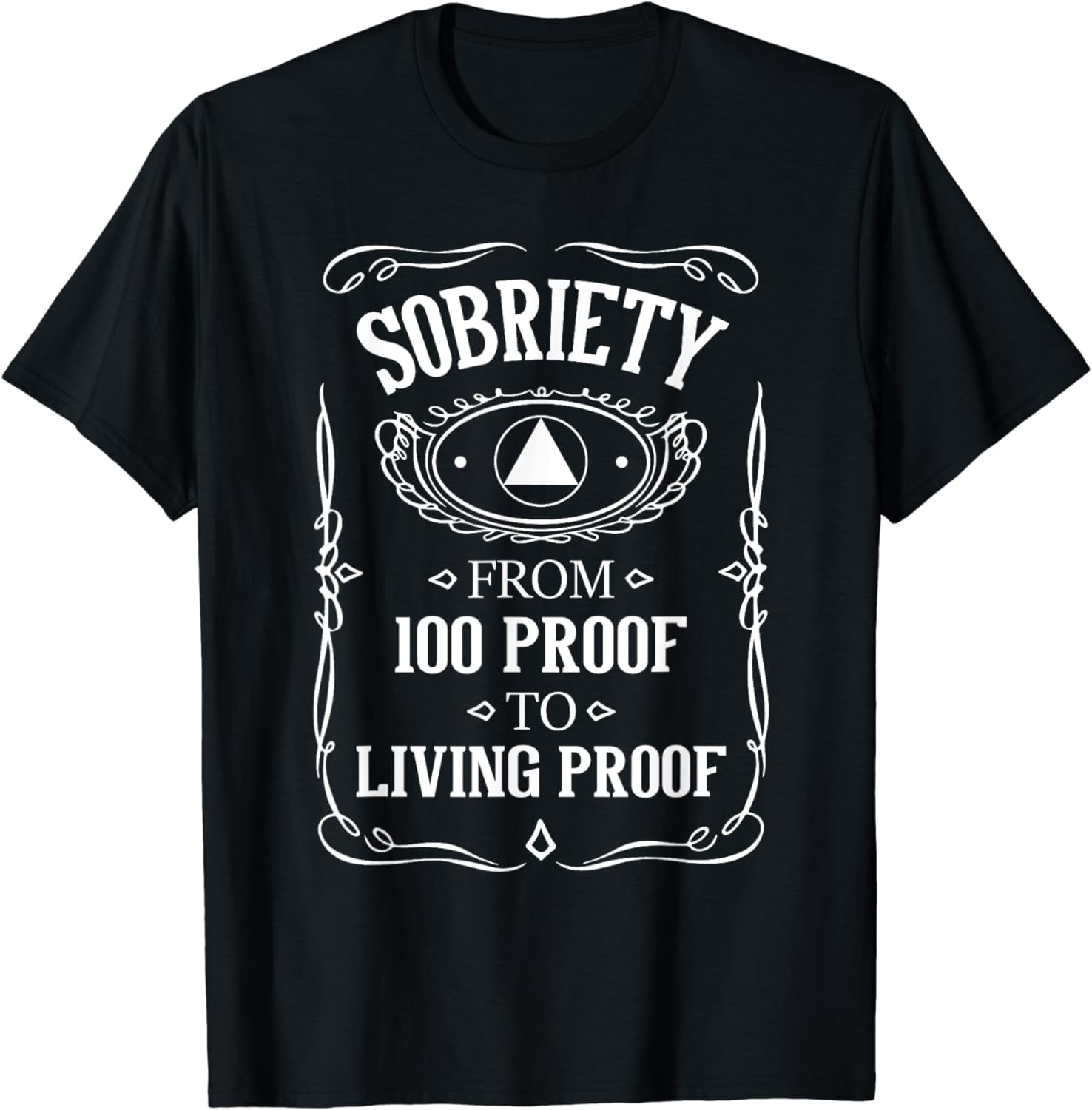 Living Proof - Sobriety Anniversary Sober AA NA Recovery T-Shirt ...