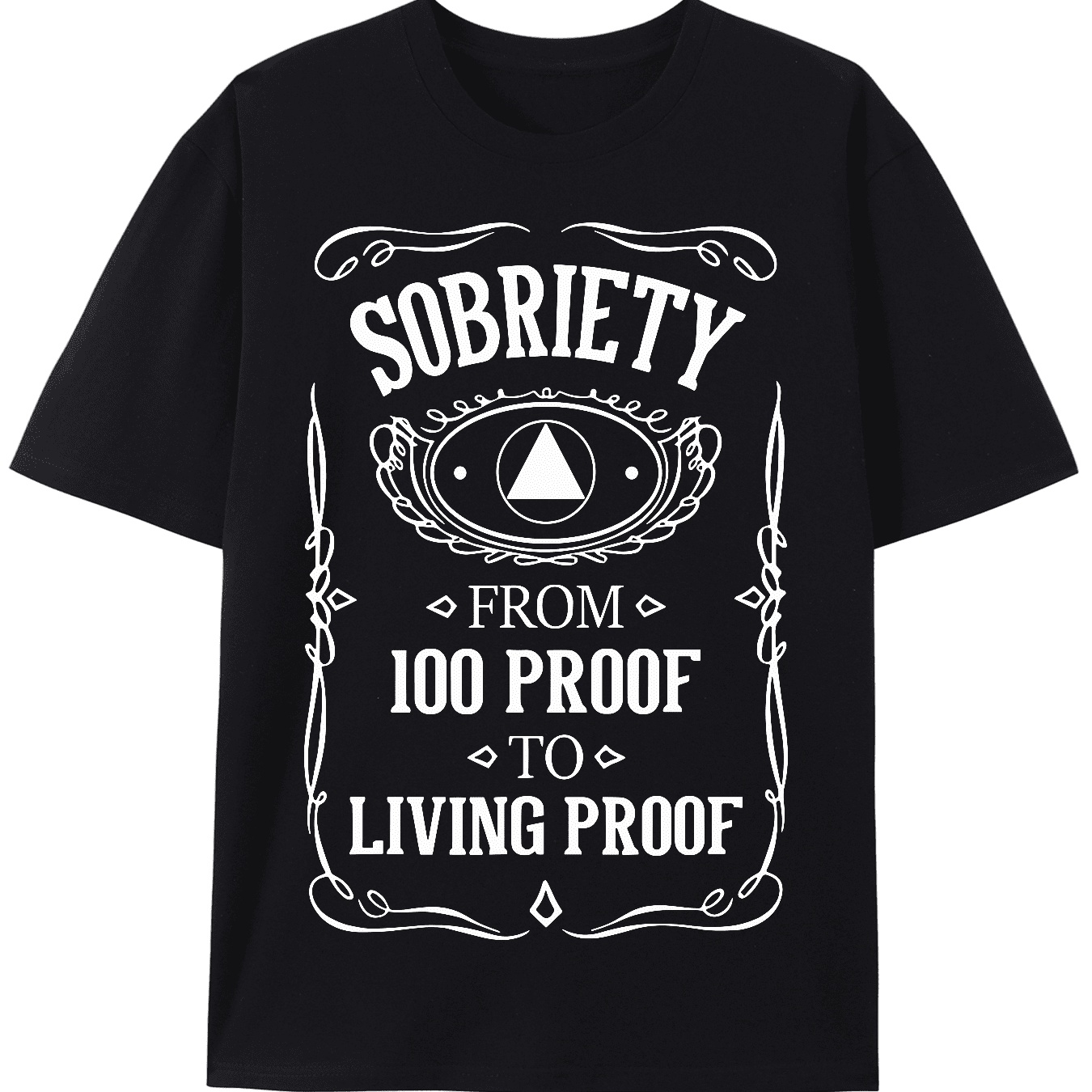 Living Proof-anniversary of sobriety AA NA recovery T-shirt - Walmart.com