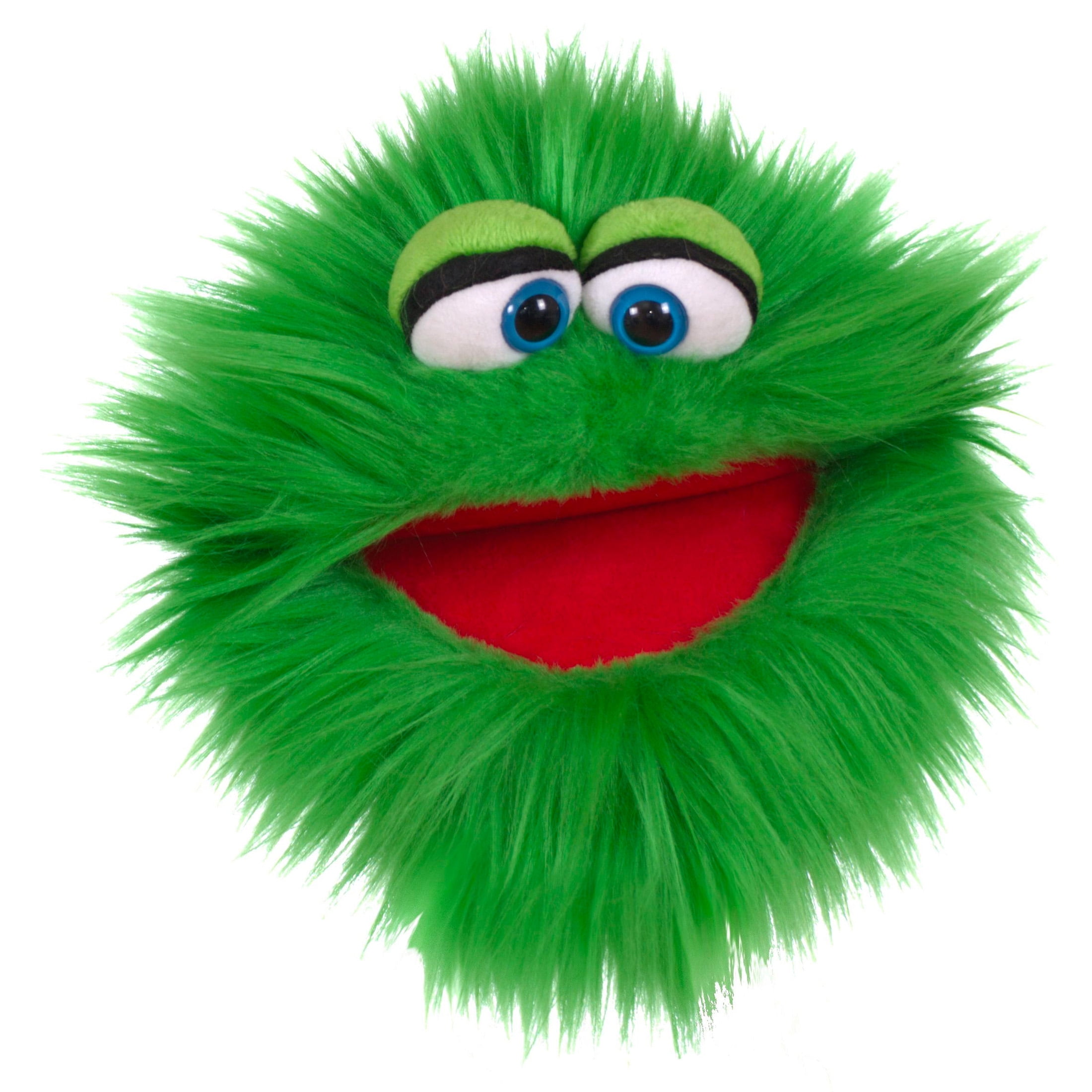 Living Puppets - JJ The 9-Inch Green Friendly Monster, Plush Hand ...