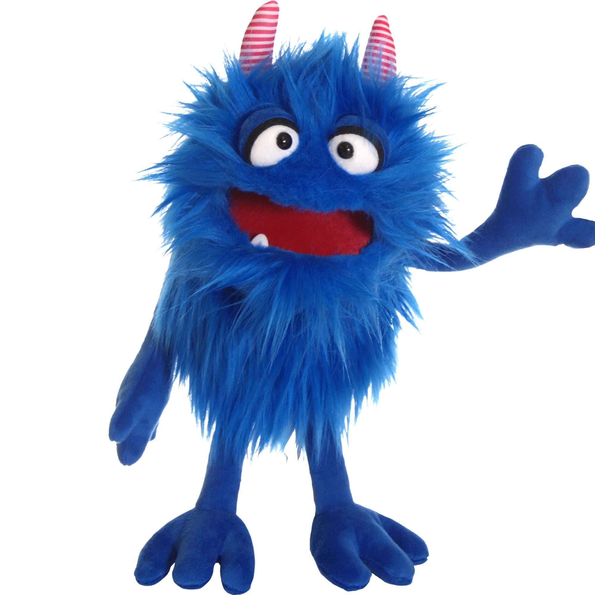 Living Puppets: Mack The Blue Friendly Monster - 14" Plush Hand Puppet ...