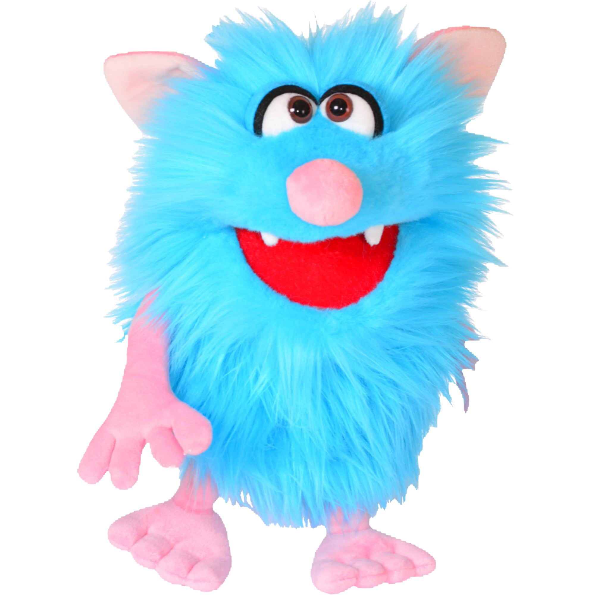 Living Puppets: Spike The Blue Friendly Monster - 14" Plush Hand Puppet ...