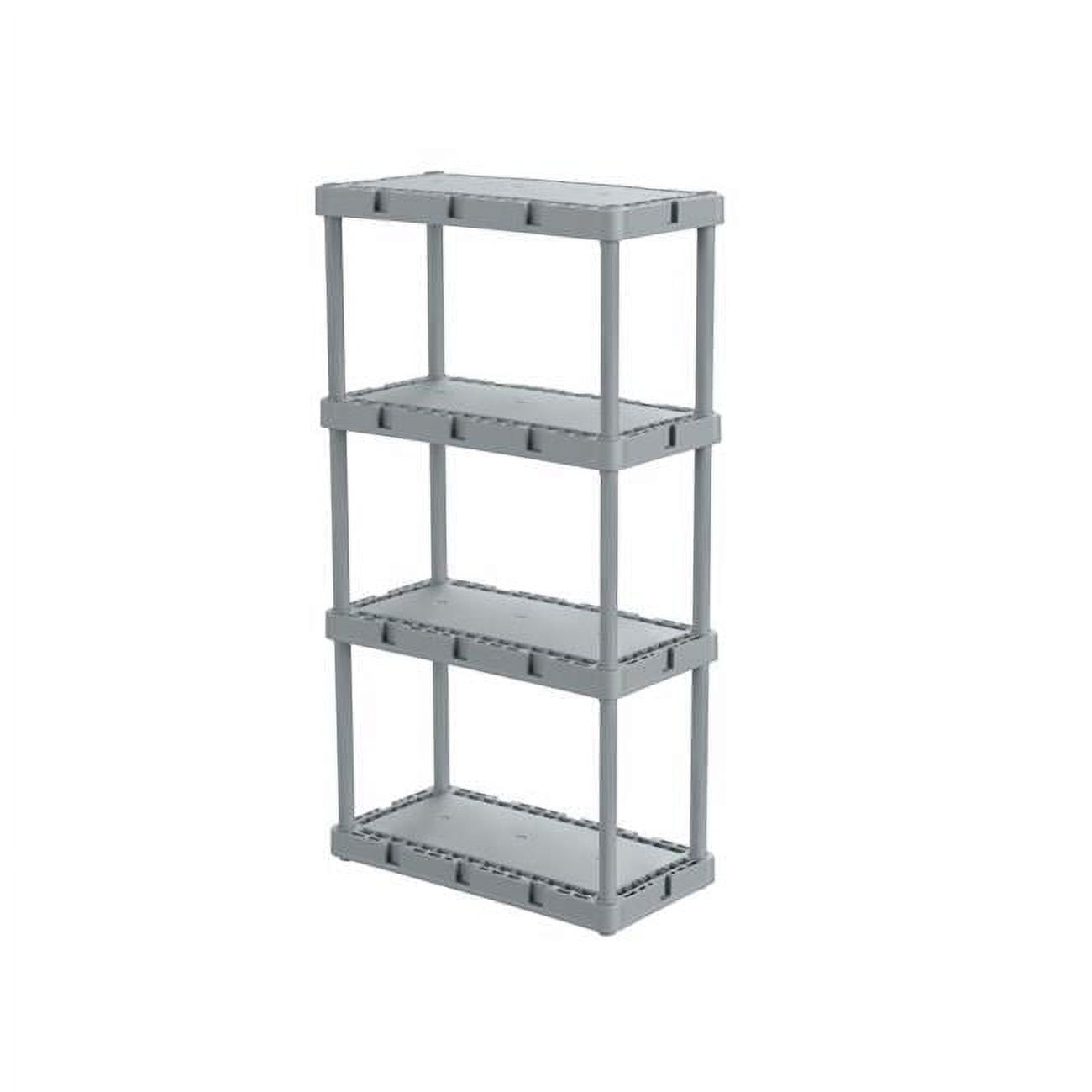Living Quarters Adjustable Plastic Shelving Unit, 4 Shelves, Durable ...
