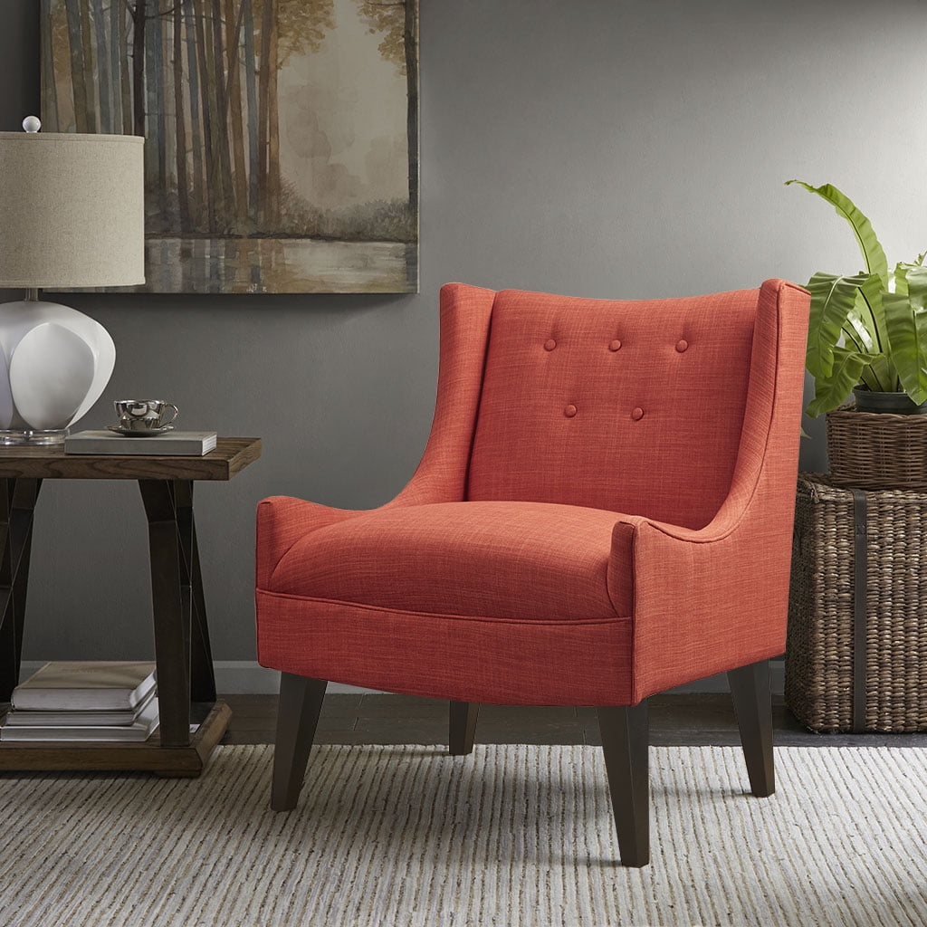 Living Room Accent Chair, Upholstered Lounge Chair with Button Tufted ...