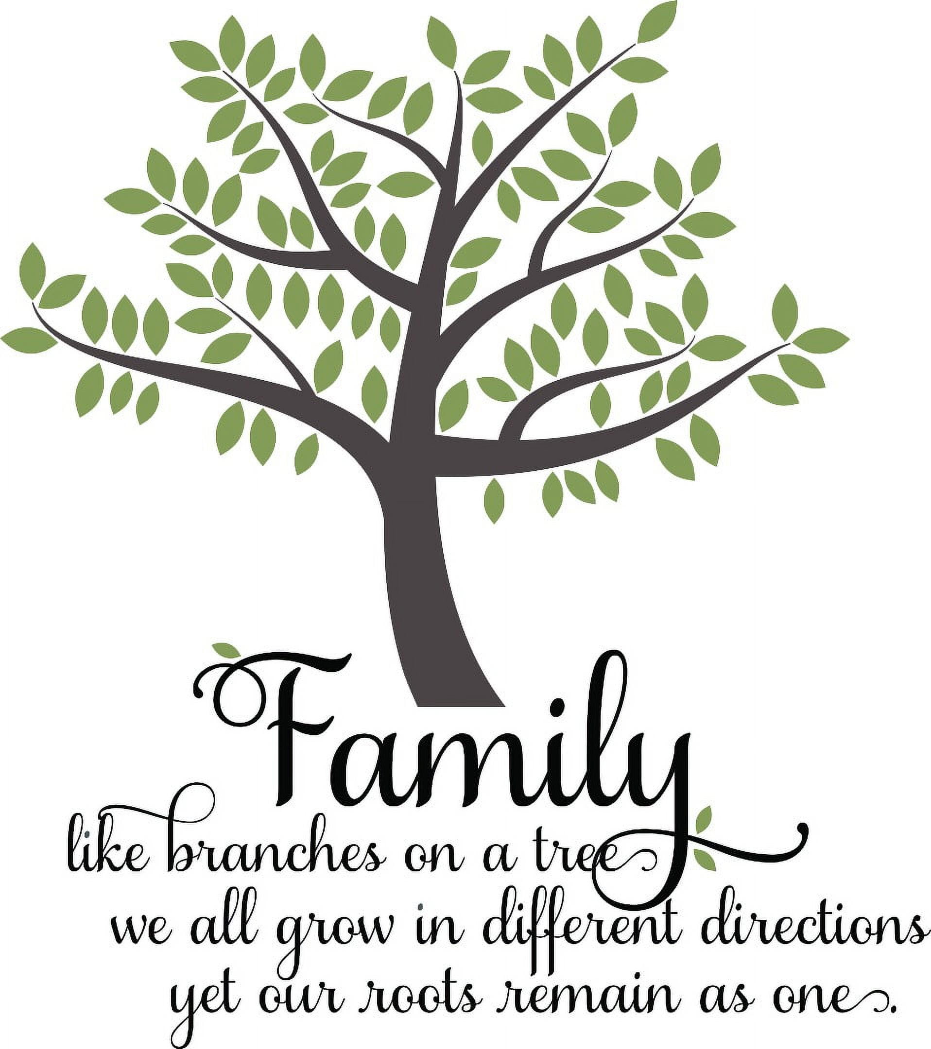 Living Room Art Family Like Branches On A Tree We All Grow In Different ...