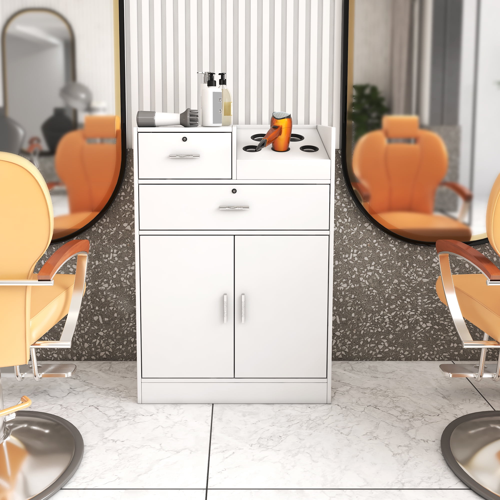 Living Room Cabinets Locking Beauty Salon Storage Cabinet Hair Dryer ...