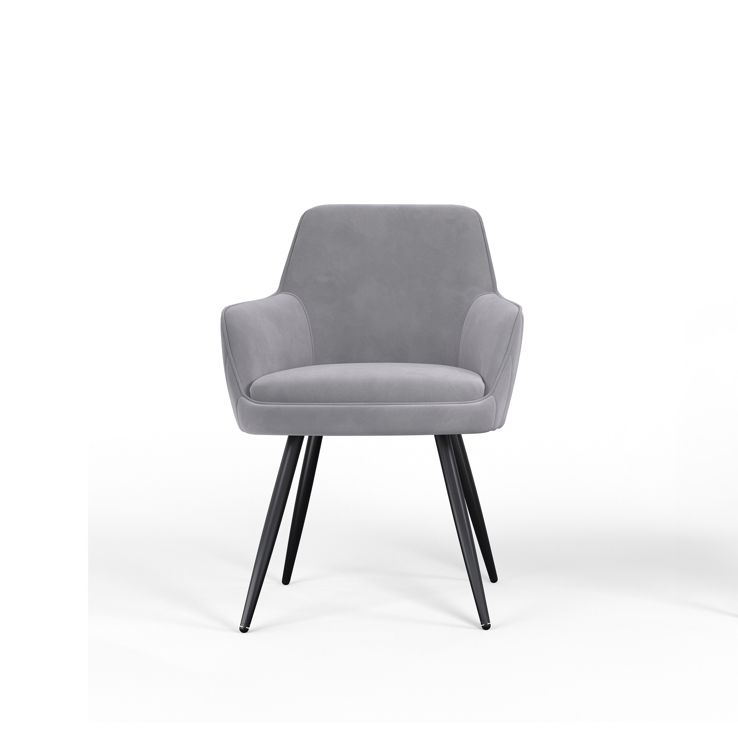 Living Room Chairs Grey Modern Mid-Century Upholstered Accent Chair ...