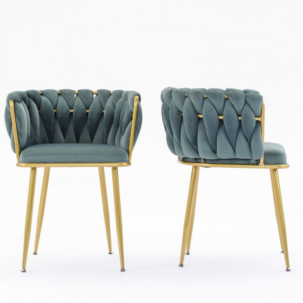 Living Room Chairs,Velvet Makeup Vanity Chair With Back Arm Modern ...