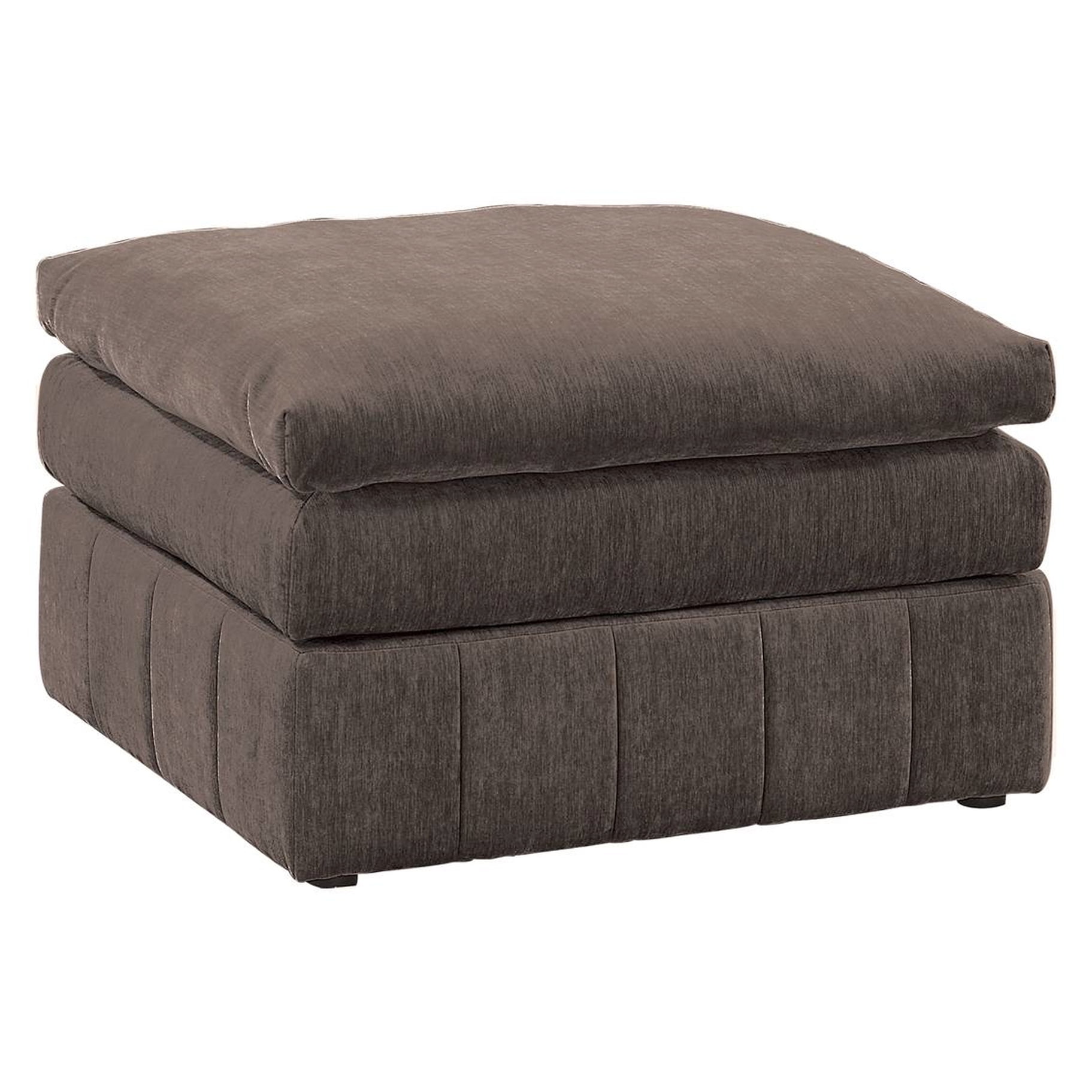 Living Room , Contemporary Style In Mink Suede, Triple Layer Cushion ...