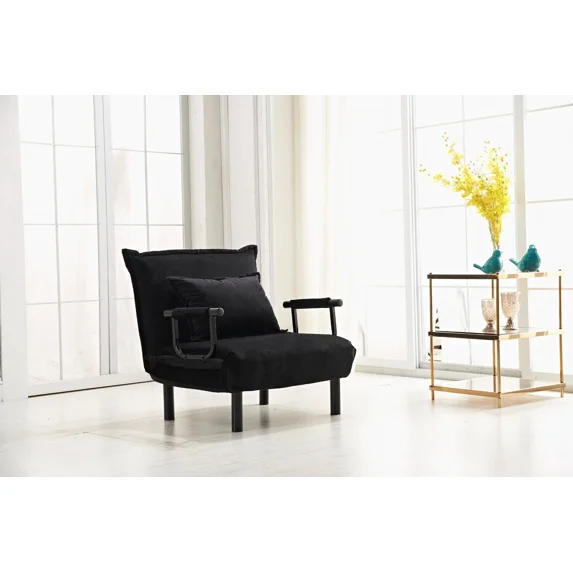 Living Room Convertible Sleeper Arm Chair with Pillow 3 In 1 Adjustable ...