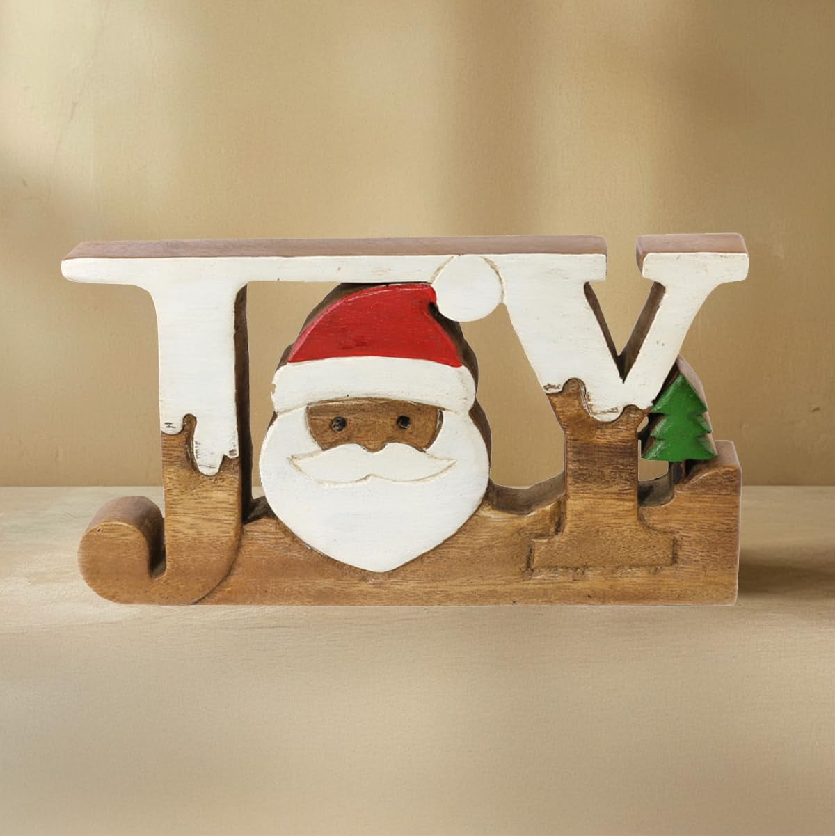 Living Room Decor: Handcrafted Joy Sign Letters Centerpiece - Christmas ...