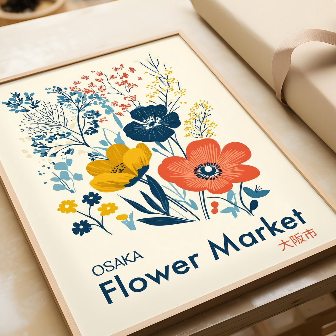 Living Room Decoration Vintage Retro Flower Poster Kitchen Art ...