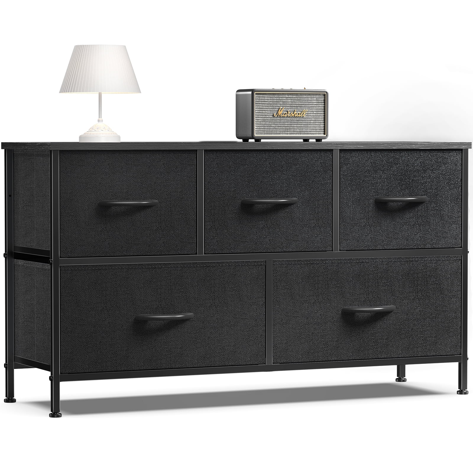 Living Room Display Cabinet Layers With 5 Fabric Drawers Wardrobe Steel ...