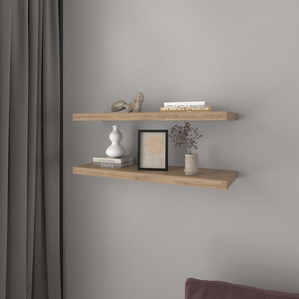 Living Room Display Shelves, Floating Shelf Dallas, Living Room, Pine ...