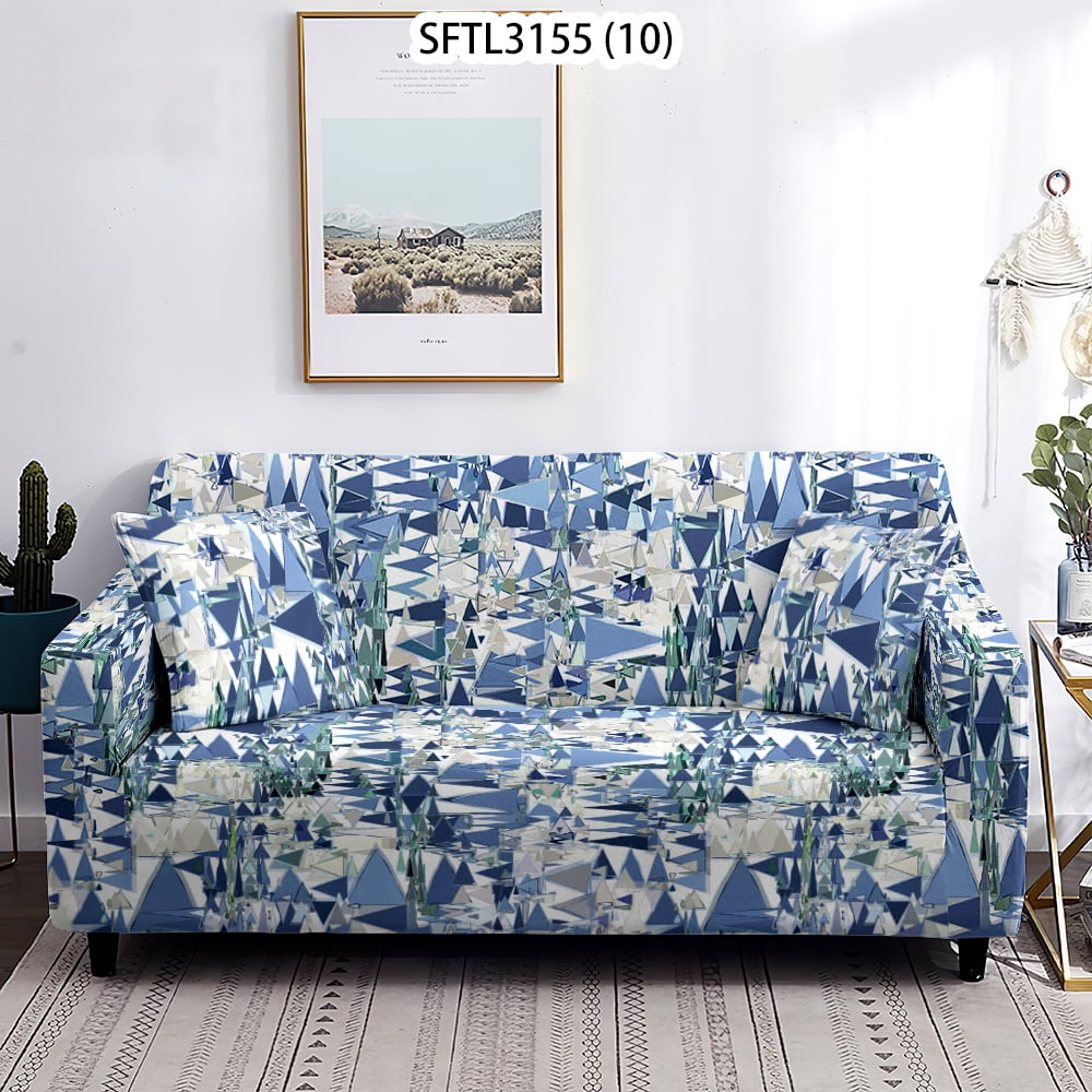 Living Room Flower leaf sofa Stretch Sofa Cover Modern Combination Corner Sofa Cover Chair ...