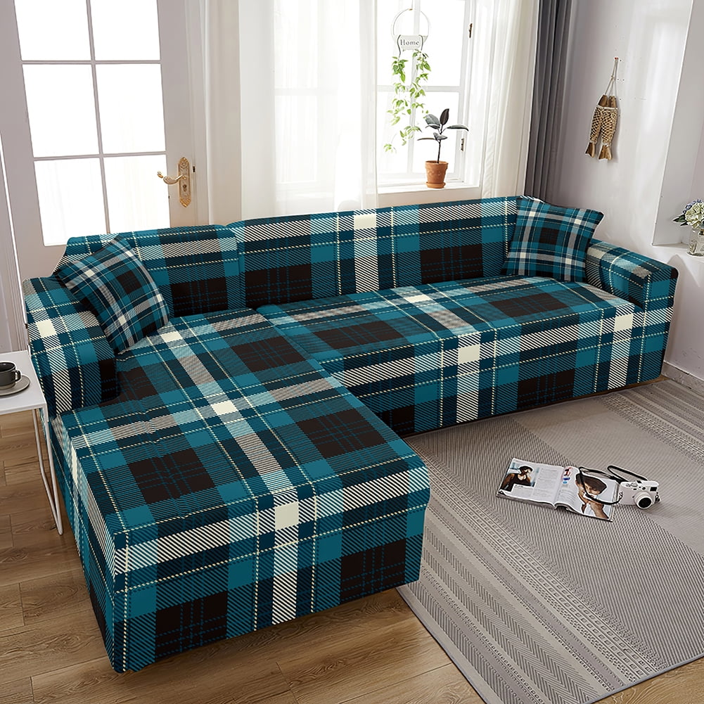 Living Room Geometric Sofa Cover Stretch Marble Sofa Cover Cushion ...