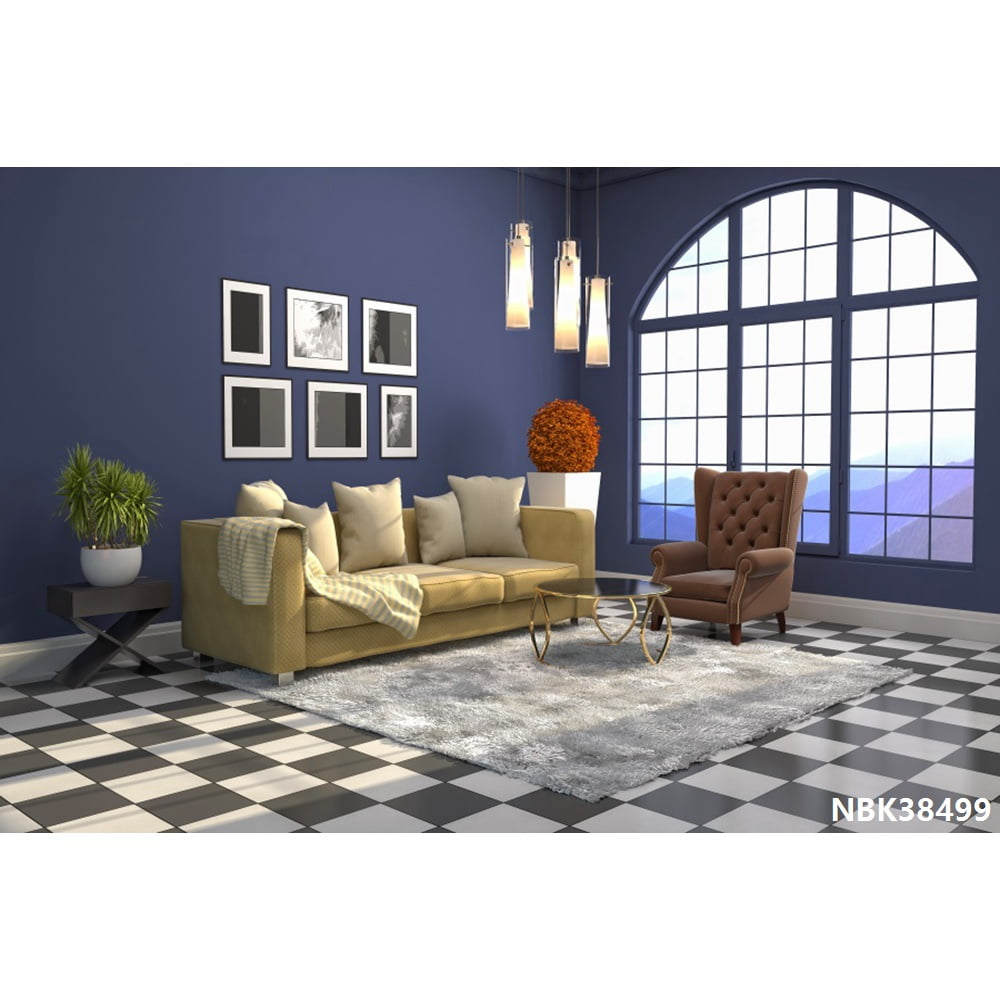 Living Room Kitchen Window Sofa Books Carpet Interior Baby Portrait ...