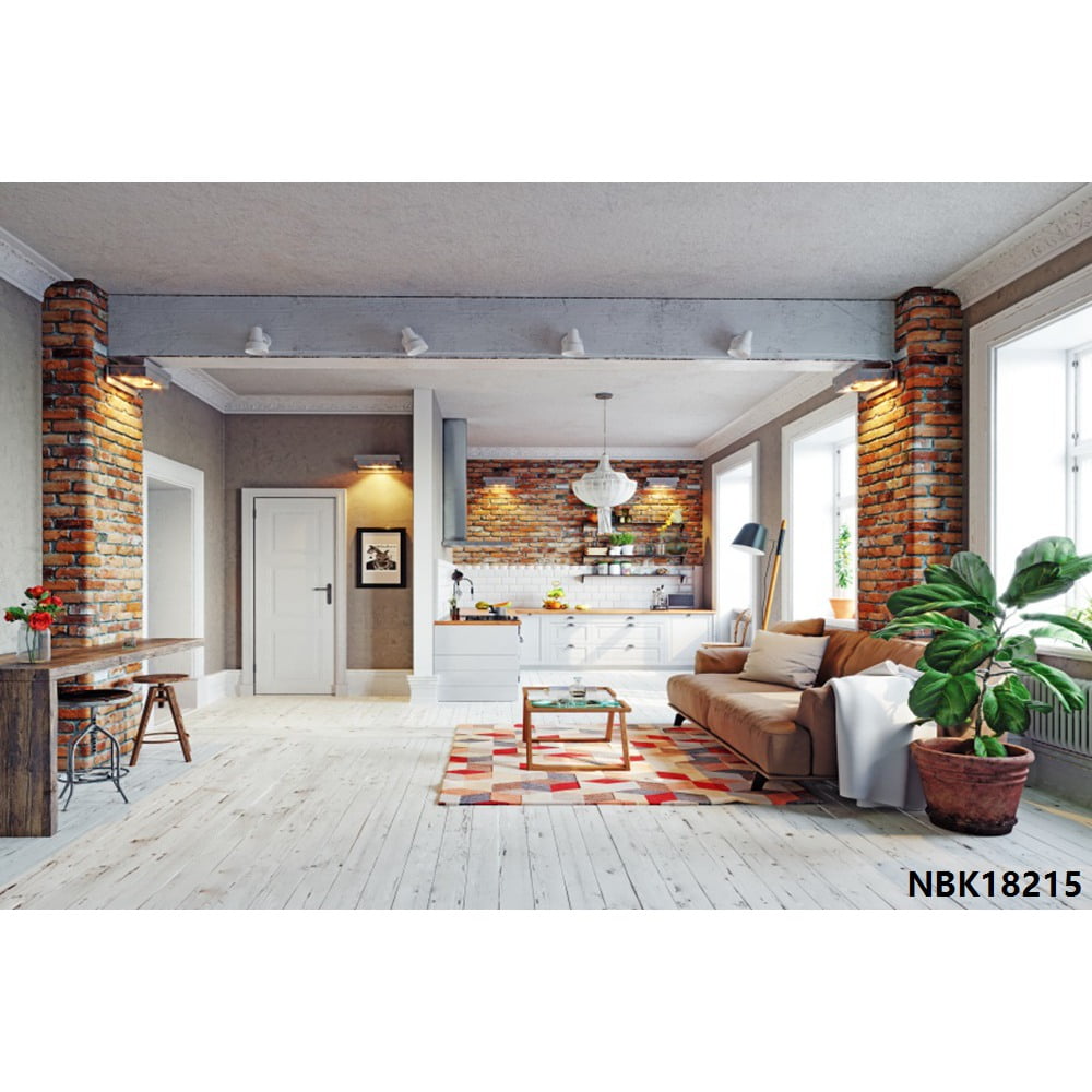 Living Room Kitchen Window Sofa Books Carpet Interior Baby Portrait ...