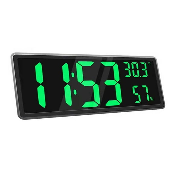 Living Room LED Digital Display Smart Wall Clock Outdoor Sports Gym ...