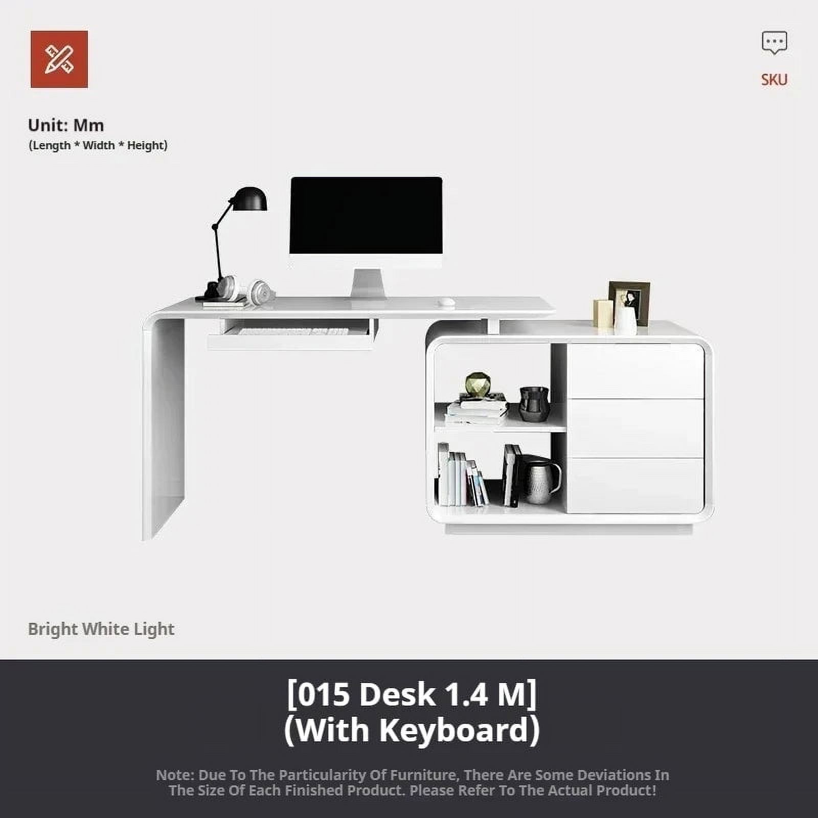 Living Room Luxury Office Desks Italian Simplicity Modern ...