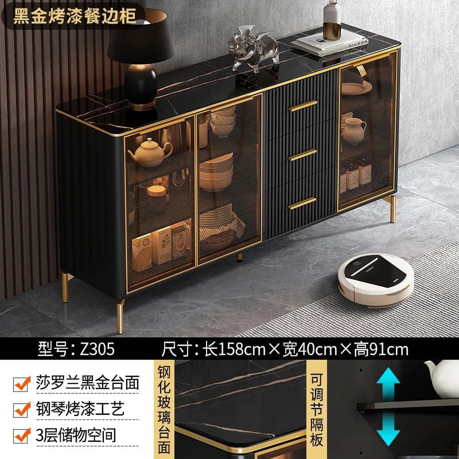 Living Room Outdoor Sideboard Kitchen Buffet Side Table Sideboard Wood ...