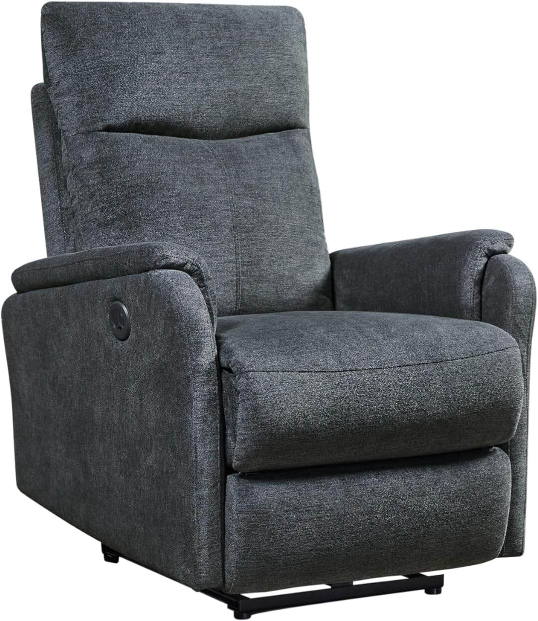 Living Room Recliners, Kai Modern Contemporary Power Recliner Blue with ...