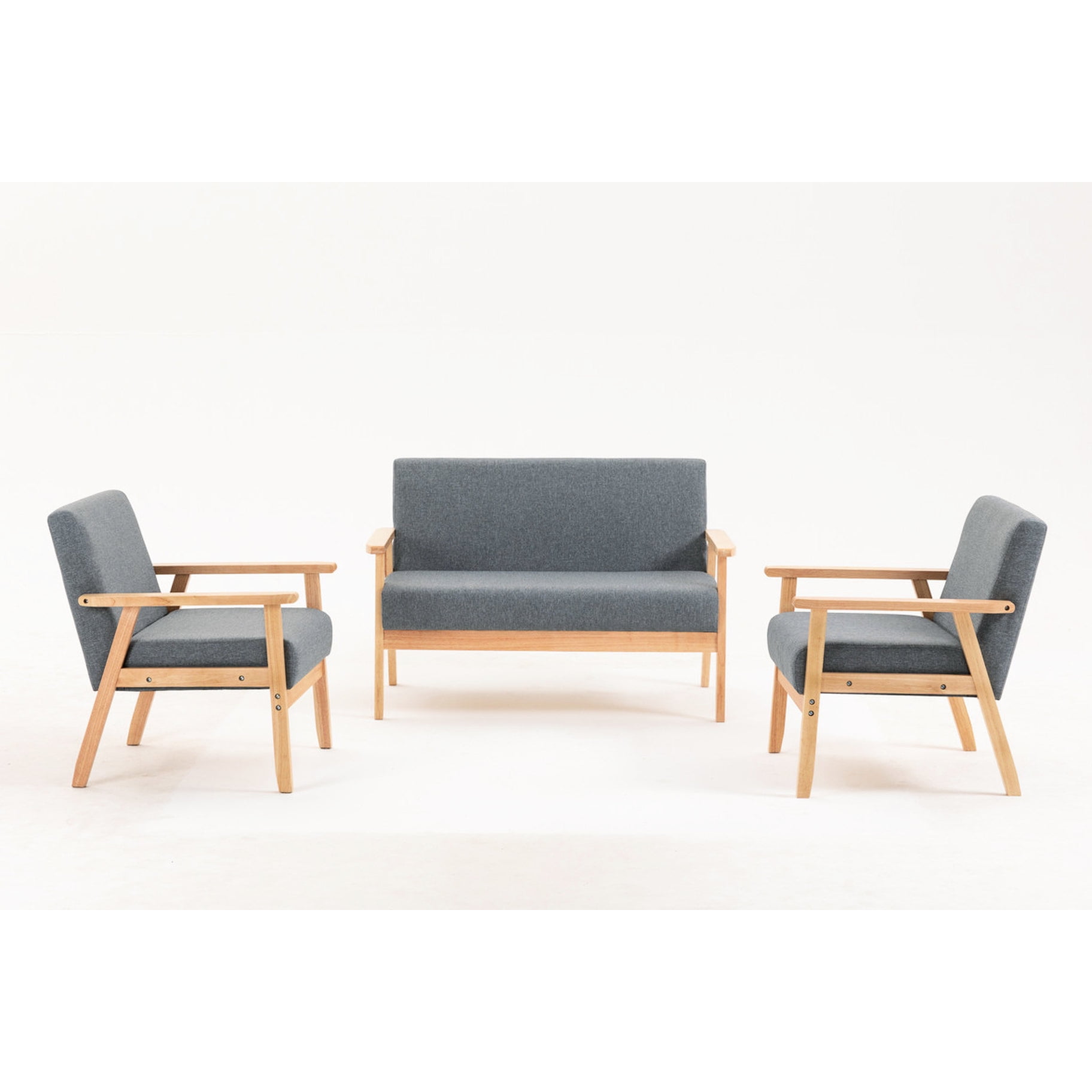 Living Room Set of Loveseat and 2 Chairs | Used in Modern - style ...