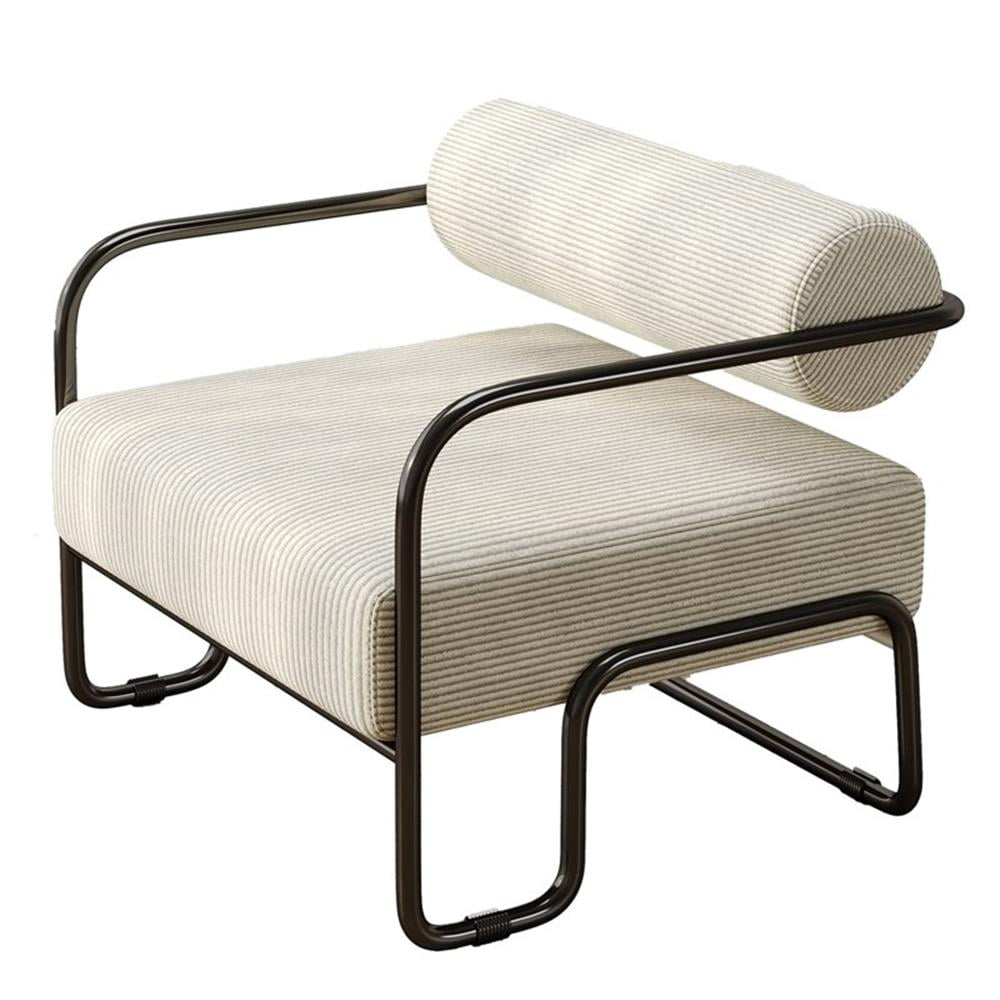 Living Room Sling Accent Armchair Metal Sofa Chair Balcony Leisure ...