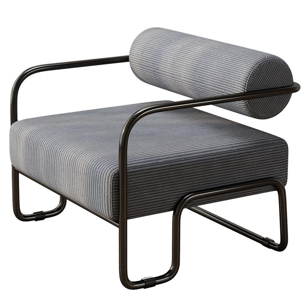 Living Room Sling Accent Armchair Metal Sofa Chair Balcony Leisure ...
