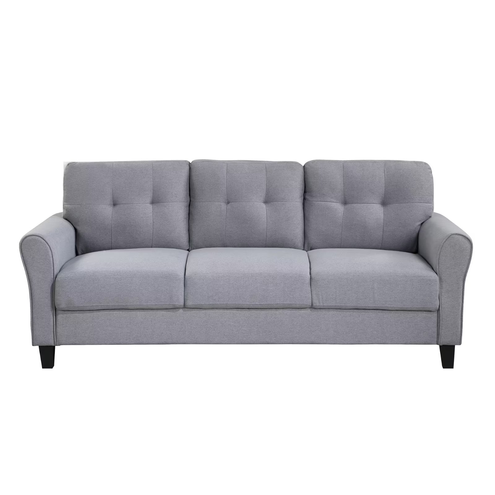 Living Room Sofa, Modern Linen Sofa Couch with Thicken Armrest and ...