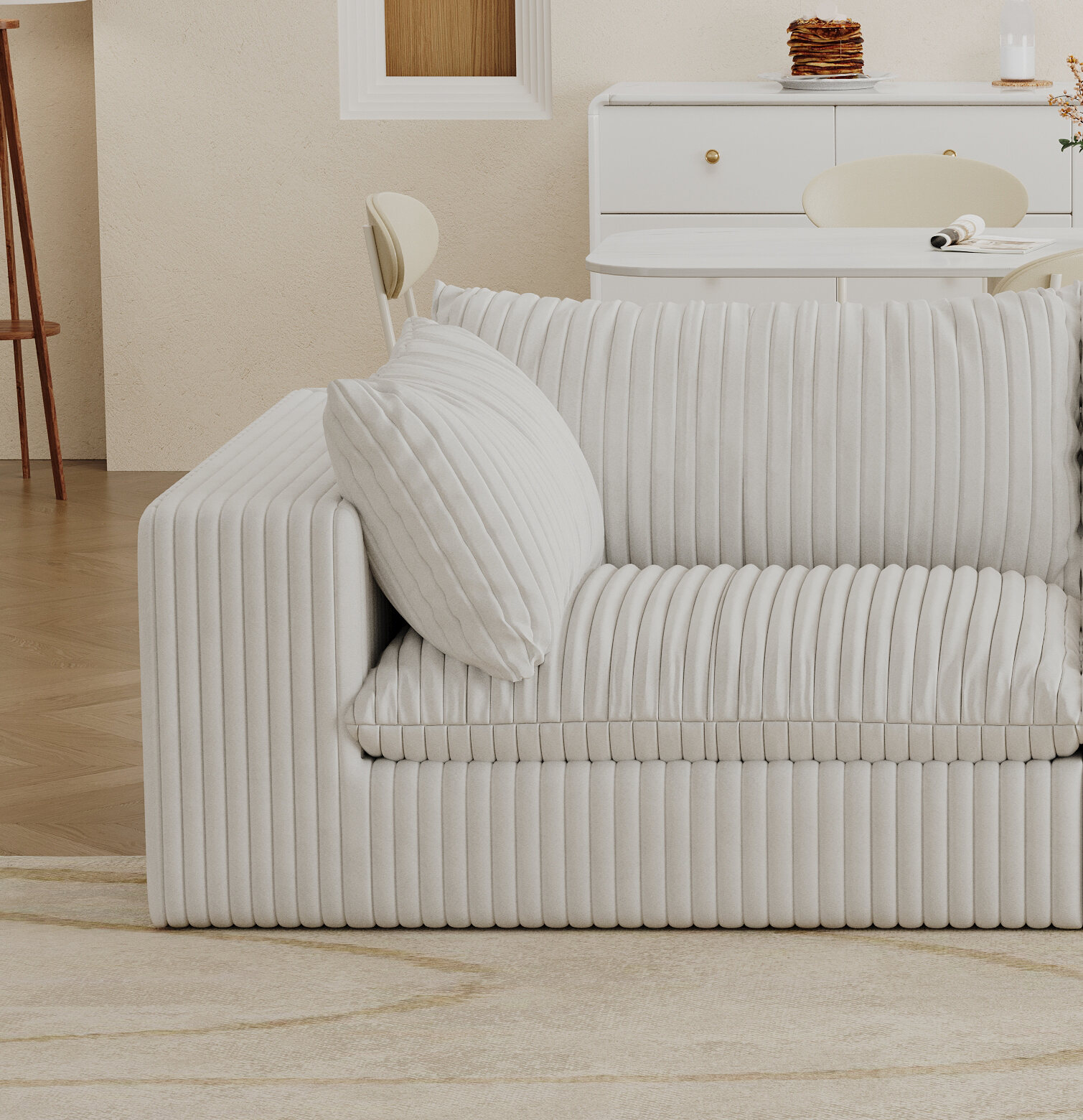 Living Room Sofas Cloud Sofa,Corduroy Fabric,Deep Seat Couches,Double ...