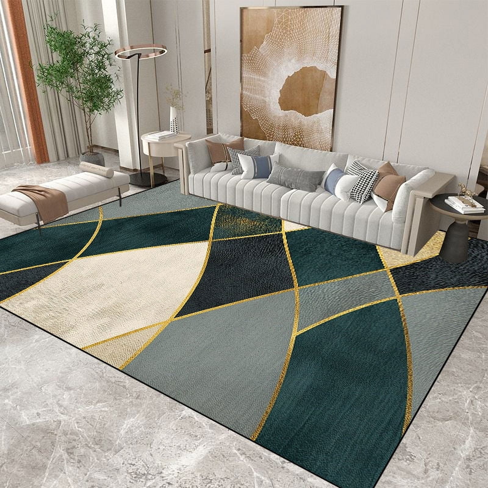 Living Room ration Carpets Light Luxury Geometry Rugs Modern Home Sofa ...