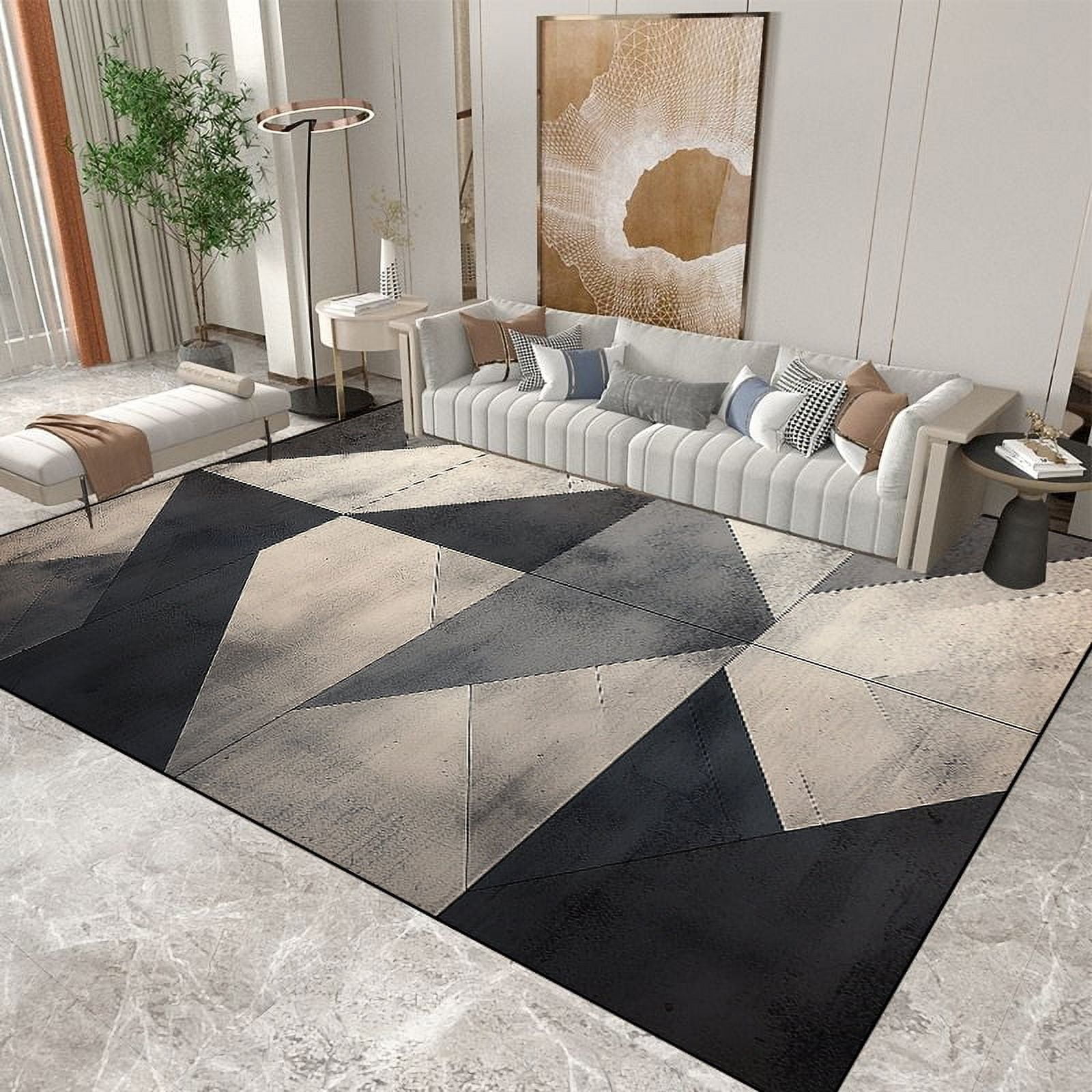 Living Room ration Carpets Light Luxury Geometry Rugs Modern Home Sofa ...