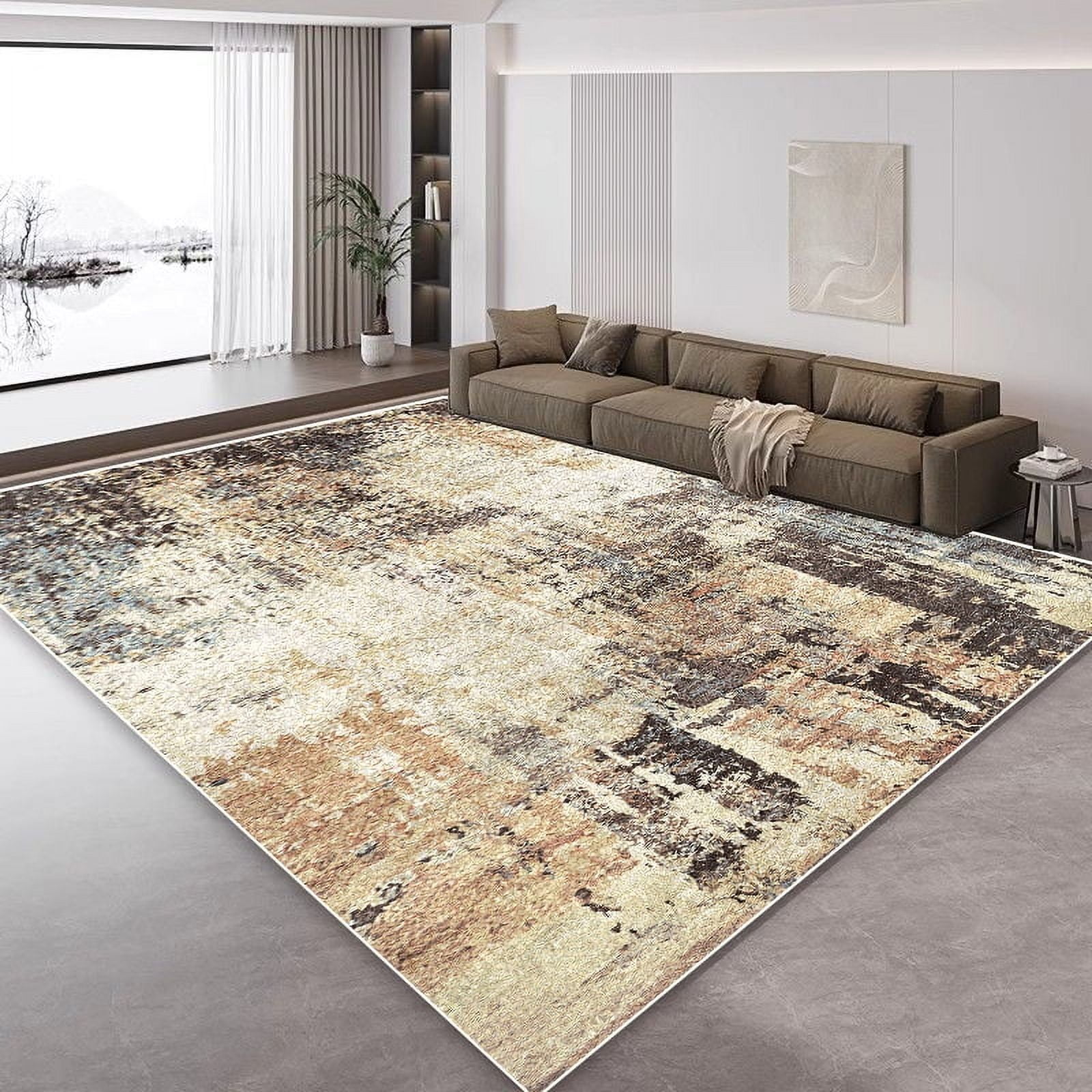 Living Room ration Grey Carpet Modern Home Abstract Carpet Light Luxury ...