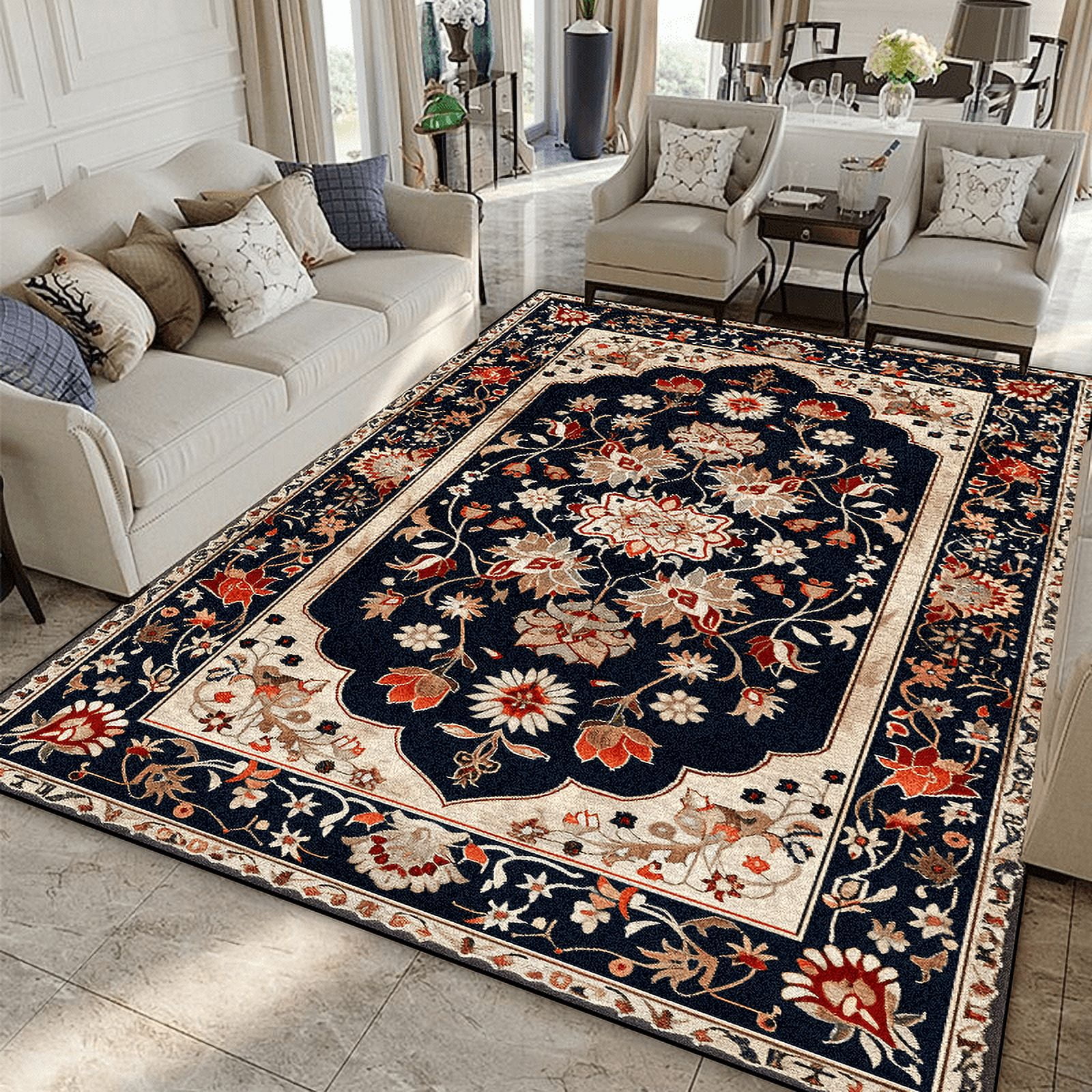 Living Room ration Persian Carpet Home Retro Large Area Rugs Hall Sofa ...
