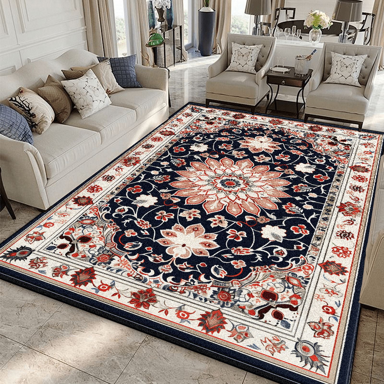 Living Room ration Persian Carpet Home Retro Large Area Rugs Hall Sofa ...