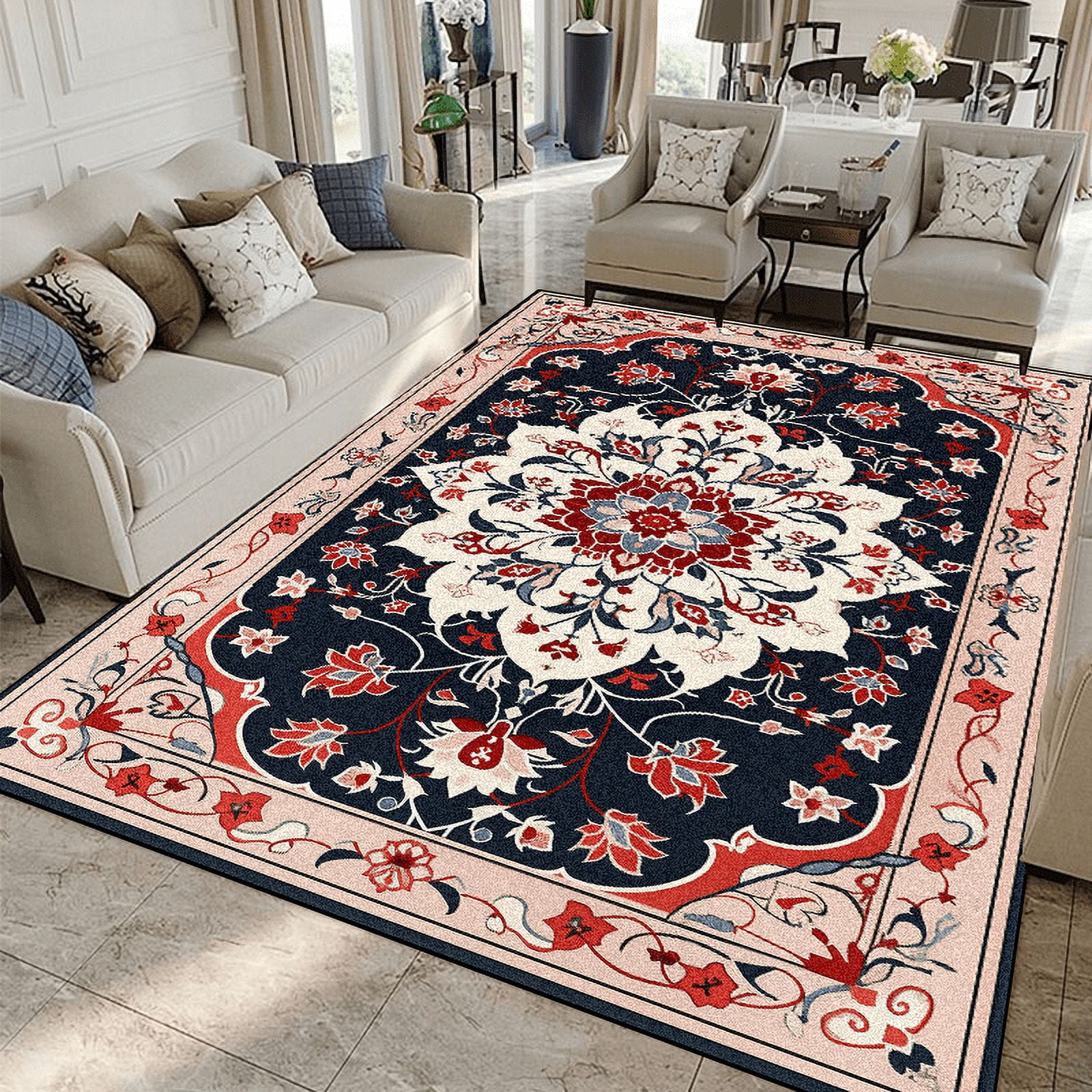 Living Room ration Persian Carpet Home Retro Large Area Rugs Hall Sofa ...