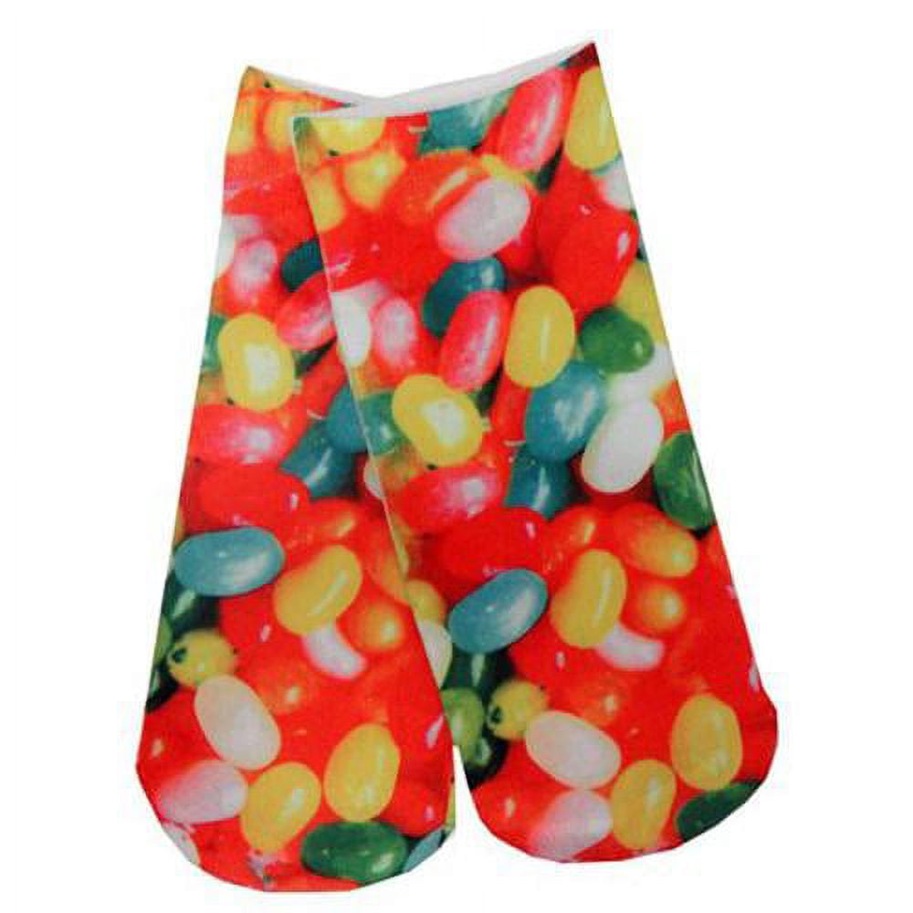 Living Royal LVR-4079A-C Jelly Beans Photo Print Ankle Socks - Walmart.com