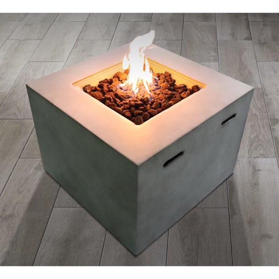 Living Source International 24'' H x 30'' W Concrete Outdoor Fire Pit ...