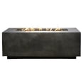 Living Source International Concrete Propane Fire Pit Table in Charcoal ...